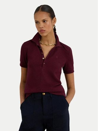 Lauren Ralph Lauren Poloshirt 200679219108 Dunkelrot Regular Fit