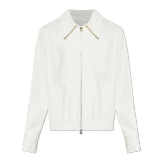 Ami Homme, Vestes, Blanc, Taille: XL Veste en jean &agrave; poches