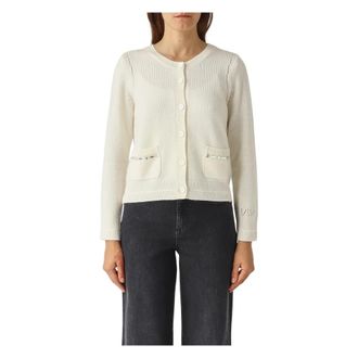 Nenette Femme, Pulls, Blanc, Taille: 38 FR Cardigan