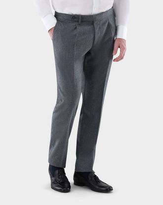 van Laack Hose aus Woll-Flanell mit Bundfalte