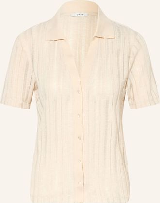 OPUS Strickbluse Sugaha weiss