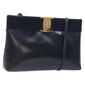 Ferragamo Pre-owned Leder Schultertasche - - Pre-owned - Damen - Schwarzk - ONE SIZE