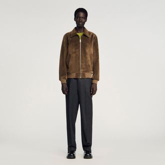 Sandro Blouson &agrave; col cass&eacute; avec fermeture