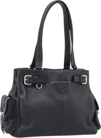 Prada Pre-owned Sac Cabas Vintage - Femme - Pre-owned - Noir - Taille: ONE Size