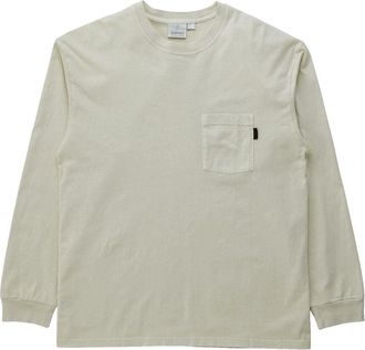 Gramicci Homme, Tops, Beige, Taille: XS L/S Pocket Tee Pigment Dyed