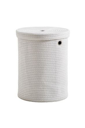 Landscape W&auml;schetonne, Wei&szlig;, Metall, Kunststoff, Textil, 50 cm, Ordnen & Aufbewahren, W&auml;schek&ouml;rbe & Tonnen