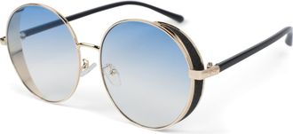 styleBREAKER Sonnenbrille Runde Sonnenbrille mit Glitzer Side Shield