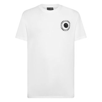 Plein Sport Homme, Tops, Blanc, Taille: 2XL T-Shirt Col Rond Carbon Tiger