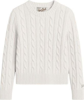 MC2 Saint Barth Zopfstrickpullover - - Knitwear - Damen - Wei&szlig; - S
