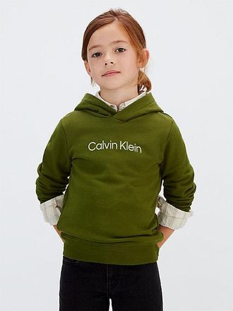 Calvin Klein Frottee-hoodie F&uuml;r Kinder - Rich Cypress - Gender-inclusive Kinder - 6