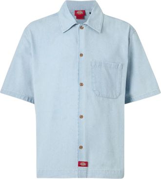 Dickies Homme, Chemises, Bleu, Taille: XL Denim Shirt SS