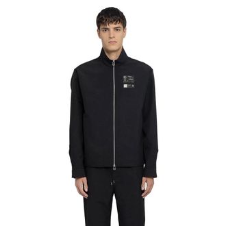 OAMC Oamc, Homme, Sport, Noir, Taille: XL Veste zipp&eacute;e Mark avec patch logo