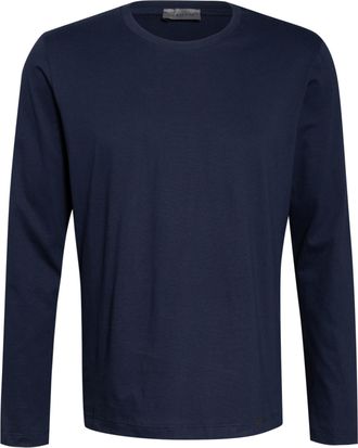 Hanro Schlafshirt Living blau