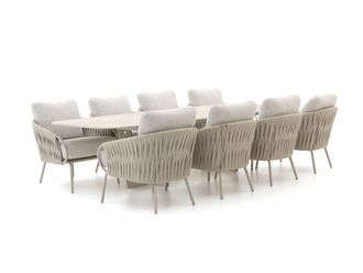 Suns Dolce/Palermo 280 cm Low Dining Gartenm&ouml;bel-Set 9-teilig