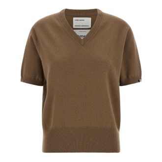 Extreme Cashmere N&deg;490 Martina Pullover mit kurzen &Auml;rmeln - - Knitwear - Damen - Braun - ONE SIZE