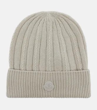 Moncler M&uuml;tze aus Schurwolle