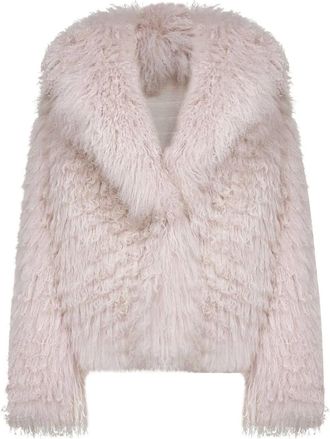 Simonetta Ravizza parka fourrée à col montant - Rose