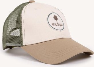 Faguo Casquette beige clair et vert