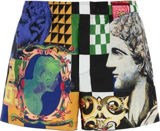 Versace Homme, Maillots de bain, Multicolore, Taille: L Short de bain imprim&eacute; en polyester