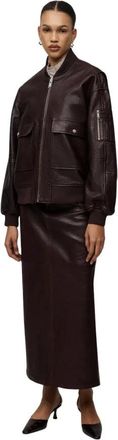 IVY OAK IVY Oak, Femme, Vestes, Rouge, Taille: 38 FR Lara Leather Jacket
