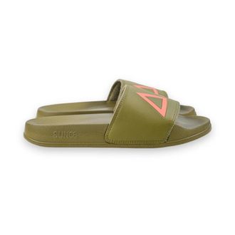 Sun 68 Sun68 Slides X34103 - Homme - Chaussures - Vert - Taille: 46 EU