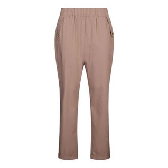 Liu Jo Femme, Pantalons, Beige, Taille: 40 FR Pantalon Coupe Slim avec Revers