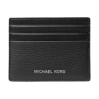 Michael Kors Hudson Kartenetui aus genarbtem Leder - - Accessories - Herren - Schwarzk - ONE SIZE