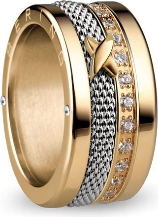 Bering Austauschbar Ringkombination für Damen in Gold & Silber mit einzigartigem Twist- & Change System, Memel