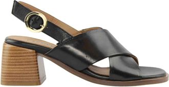 Carmens Femme, Chaussures, Noir, Taille: 39 EU Sandalo Vitello