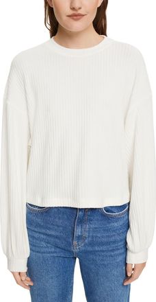 Esprit Damen T-Shirt, Normal, Polyester, 114/Off White 5, XXL
