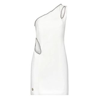 Philipp Plein One-Shoulder Sheath Dress - - Dresses - Damen - Wei&szlig; - S