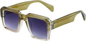 Generic Lunettes de soleil surdimensionnées UV400, Olive Gris, Taille unique