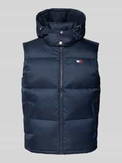 Tommy Jeans Regular Fit Daunenweste mit abnehmbarer Kapuze