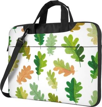 Generic Green Leaf Sac pour ordinateur portable de 15,6, housse de protection antichoc pour ordinateur portable de 15,6, motif feuilles jaunes pour homme et f