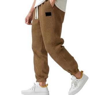 Generic Pantalon sarouel pour homme, confort en plein air, taille &eacute;lastique, pantalon de loisirs, pantalon de sport avec poches de cordon de serrage, pantalon