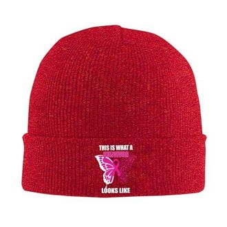 Generic Ruban Rose pour Les Survivantes du Cancer du Sein Femme Homme Watch Cap &Eacute;lastique Bonnets Hiver Chaud Bonnet De P&ecirc;cheur pour Toutes Les Saisons Randon