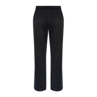 Acne Studios Homme, Pantalons, Noir, Taille: XL Pantalon en molleton avec logo imprim&eacute;