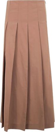 R&oacute;he Pleated Wool Skirt