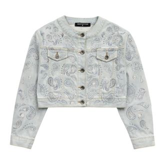 Patrizia Pepe Femme, Vestes, Bleu, Taille: 40 FR Veste en jean