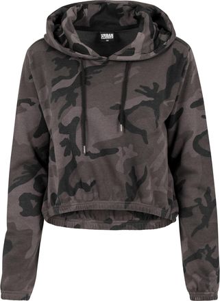 Urban Classics Damen Regular Fit Kapuzenpullover Hoody TB1636, Gr. X-Small, Mehrfarbig (Dark Camo 784)