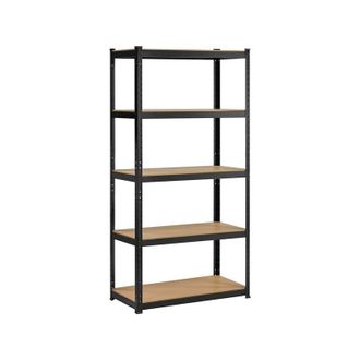 Yaheetech Tag&egrave;re &agrave; 5 Niveaux &Eacute;tag&egrave;re Metallique Garage 180 x 90 x 45 cm Capacit&eacute; de Charge 265kg avec Planches mdf et Cadre Organisateur sans Vis pour Entrep&ocirc;t