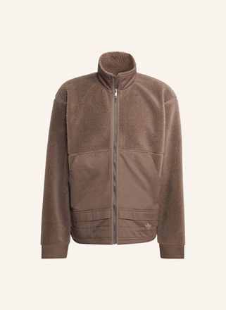 adidas Originals Adidas Originals Hochwertige Essentials Polarfleece-Jacke, Durchgehender Reissverschluss braun
