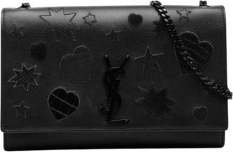 Saint Laurent Sac bandouli&egrave;re Kate Pre-owned - Femme - Pre-owned - Noir - Taille: ONE Size