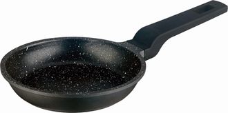 Lacor 24114 - Blinis ECO-STONE 100% gratis PFOA Aluminiumgusspfanne, TRIcapa Antihaft, Soft-Touch-Griff, Induktionssafe, Ø 14 x 5.6cm, Schwarz