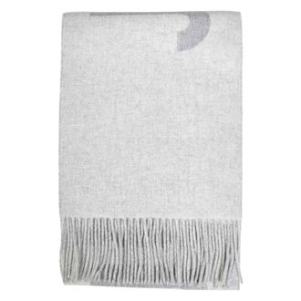 Jacquemus Fringe Logo Schal - - Accessories - Herren - Grau - ONE SIZE