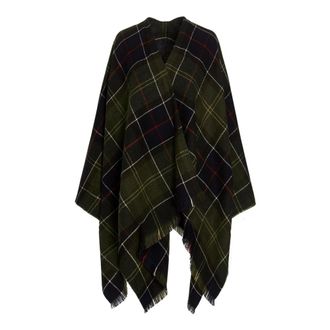 Barbour Tartan Oversize Wrap Cape - - Jackets - Damen - Mehrfarbig - ONE SIZE