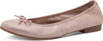 Tamaris Damen Klassische Ballerinas, Frauen Flats,Comfort Lining,TOUCHit-Fu&szlig;bett,Slip-ons,klassisch elegant,Ballerinen,Rose Pearl,37 EU