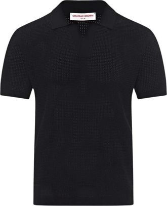 Orlebar Brown Homme, Tops, Noir, Taille: XL Roddy Polo