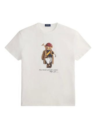 Polo Ralph Lauren T-Shirt mit Polo Bear-Print - Wei&szlig;