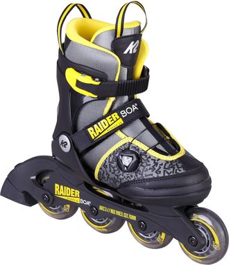 K2 Raider BOA JR gelb Kinder Jungen+M&Auml;DCHEN INLINER GR&Ouml;&szlig;ENVERSTELLBAR Gr.L (35-40) | (30G0841.1.1.L)
